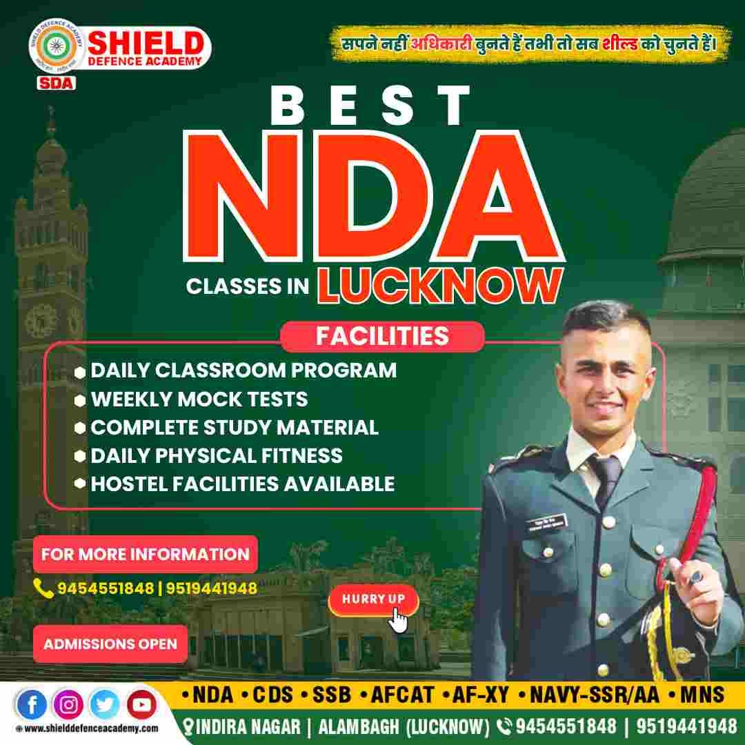 Best NDA classes in Lucknow Best Defence Academy in lucknow